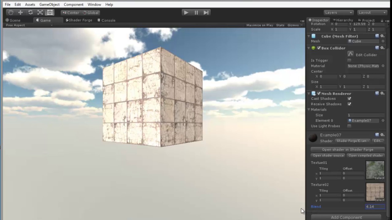 Lesson09-Material Editor Unity Engine ShaderForge