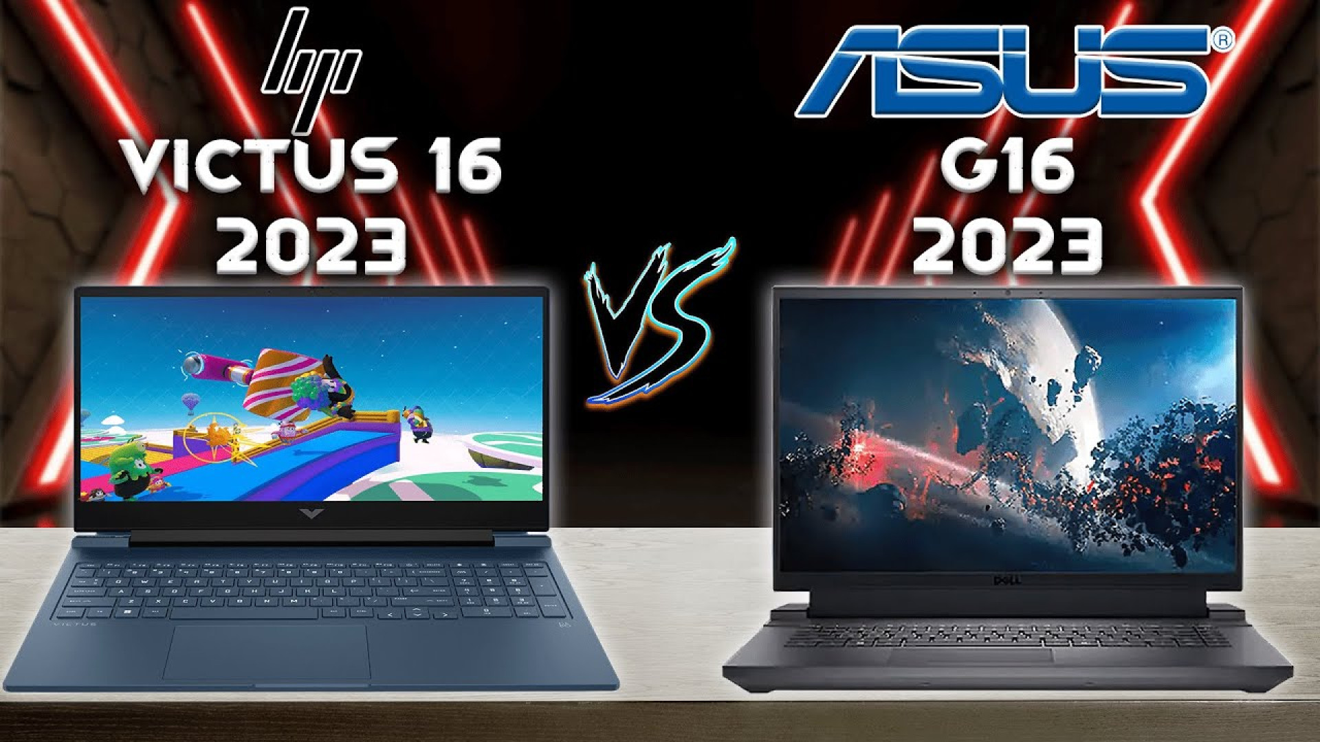 مقایسه لپتاپ های HP victus 16 و dell g16 Version