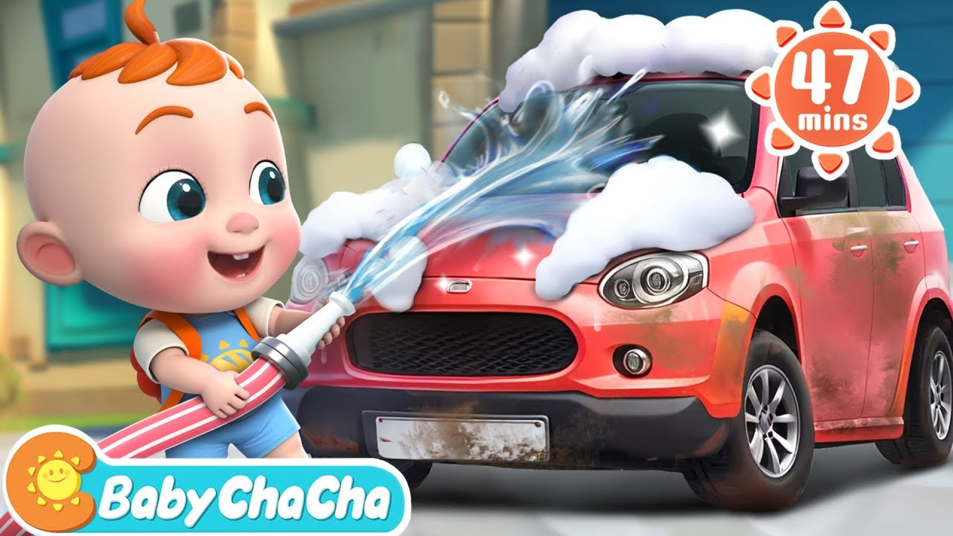 Car Wash Song | Lets Wash the Car More Baby ChaCha Nursery Rhymes Kids ...