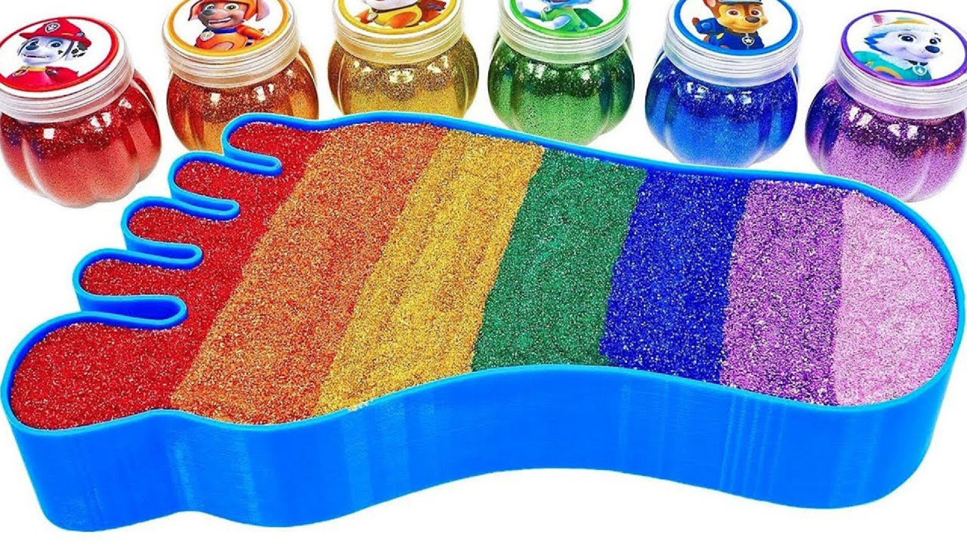 Satisfying Video l How to make Mixing Nail Foot from BathTub Rainbow ...