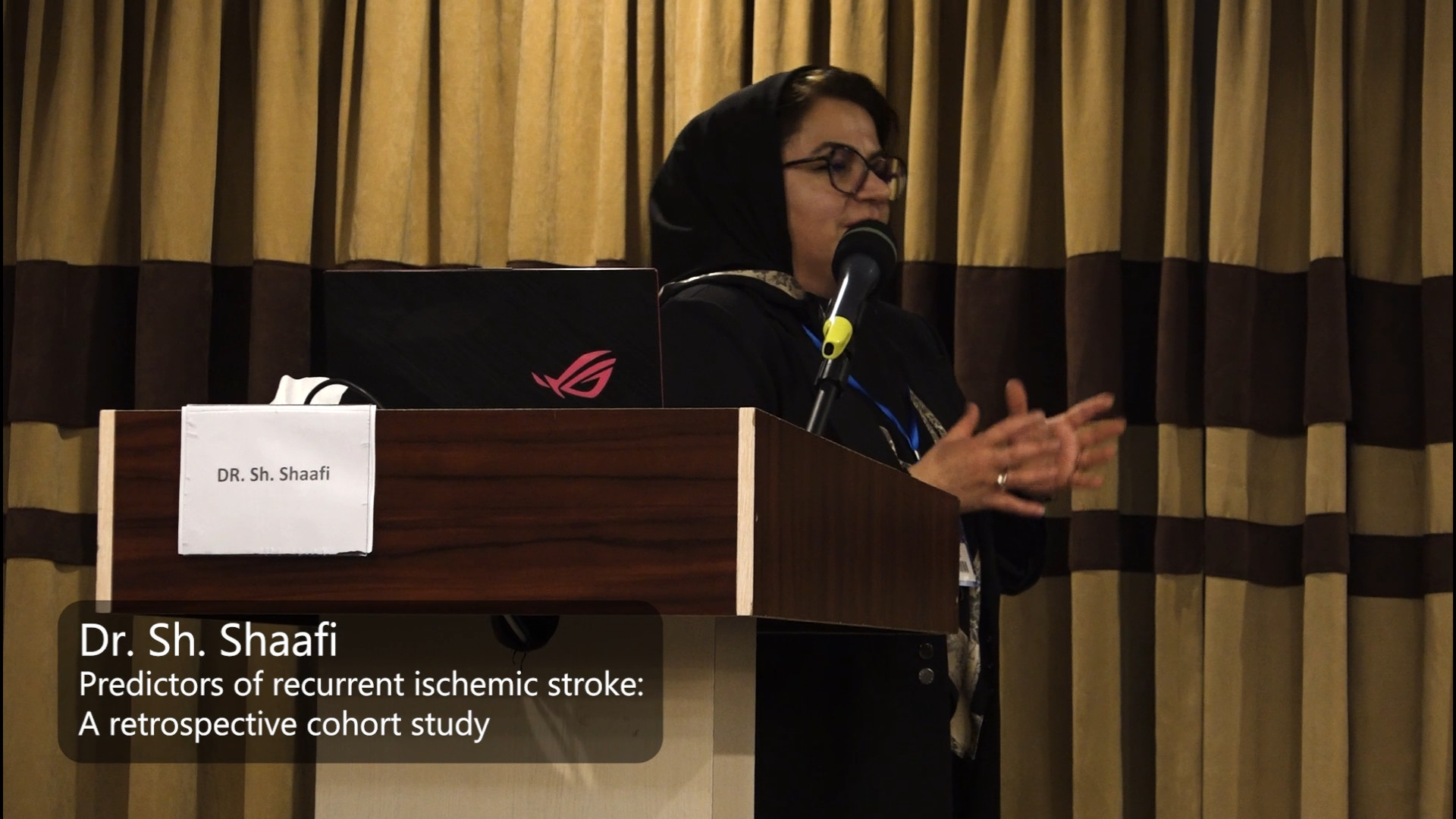 Dr. Sh. Shaafi - Predictors of recurrent ischemic stroke- A ...