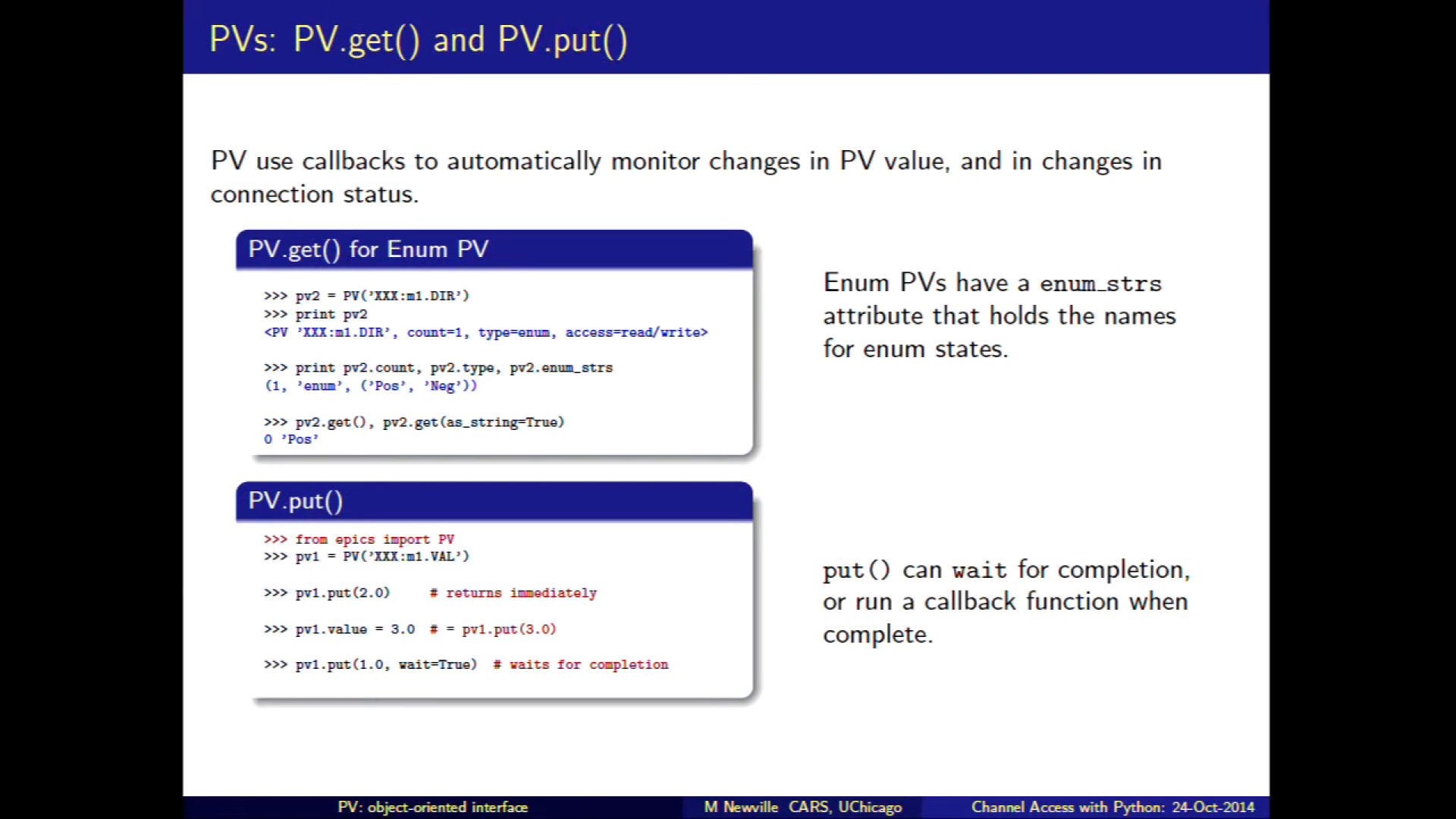 استفاده از پایتون برای کار با CA یا Channel Access در EPICS