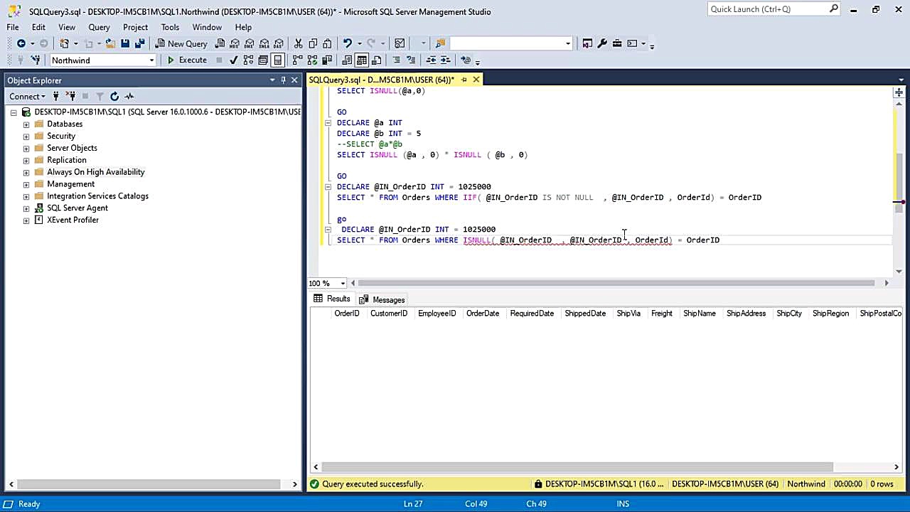 38 - توابع IIF , ISNULL در SQL Server - 1403/02/27