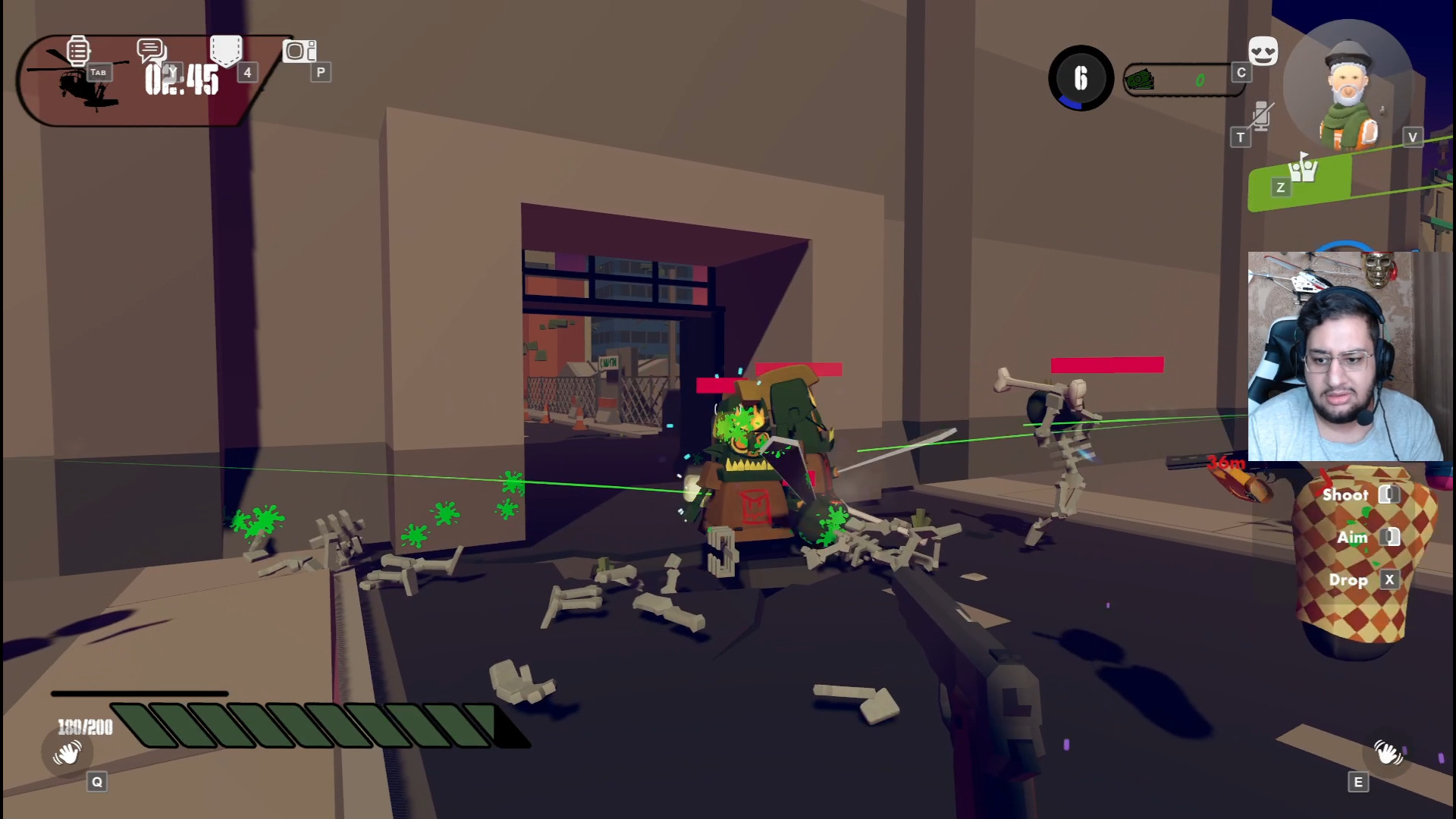 جنگ با زامبی ها ! Rec Room Zombie City Sim رک روم