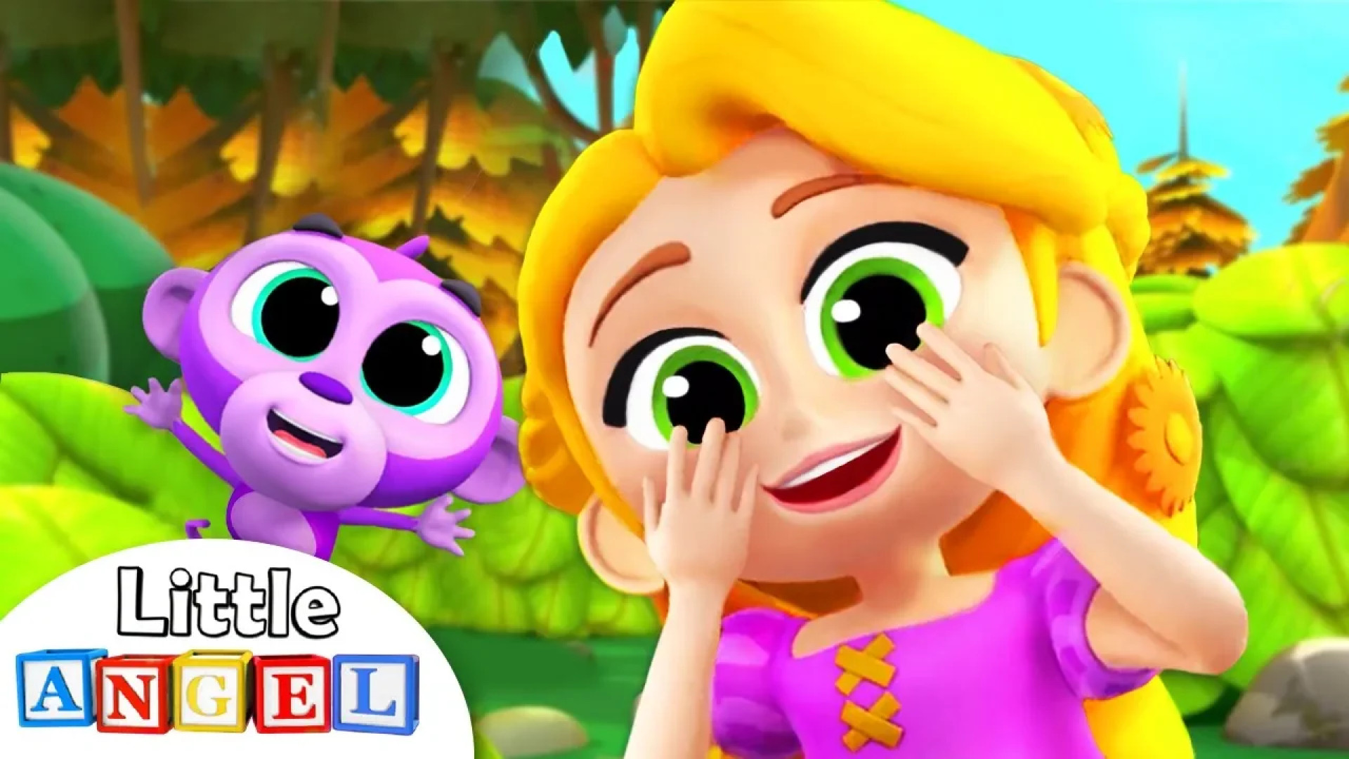 Cherchez moi Coucou Coucou Princesse Raiponce et Bébé Singe Comptine ...