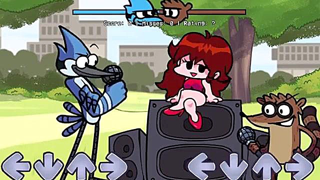 FNF Come Along With Me But Mordecai And Rigby Sings It