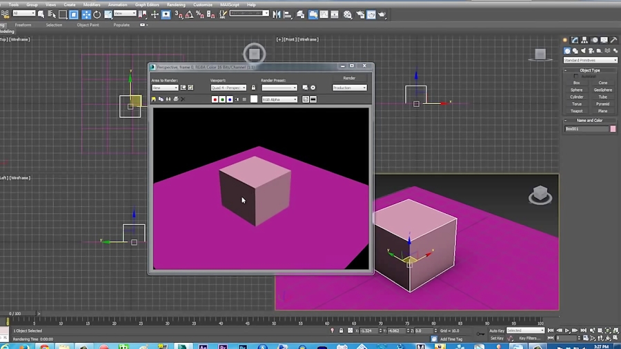 3Ds Max Tutorial : Render Realistic with Scanline Renderer Compositing in After effects
