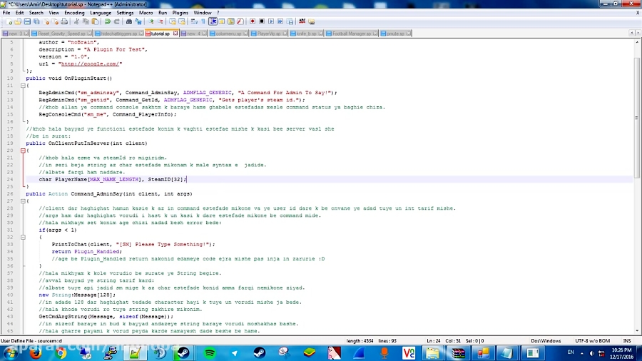 SourceMod Scripting - قسمت چهارم