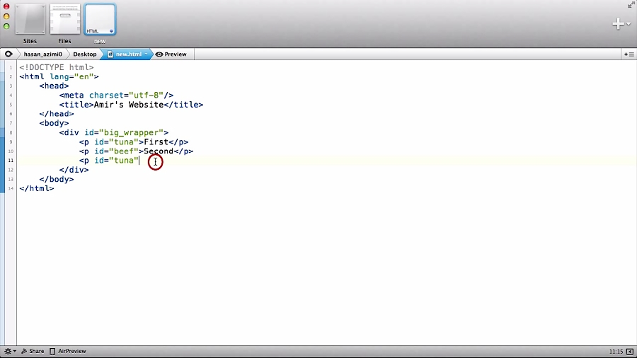 ۲۵- کار کردن با جاوااسکریپت در (HTML5)
