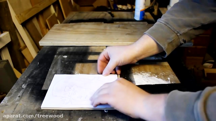 Scroll Saw Portrait - Made by hand in our workshop
