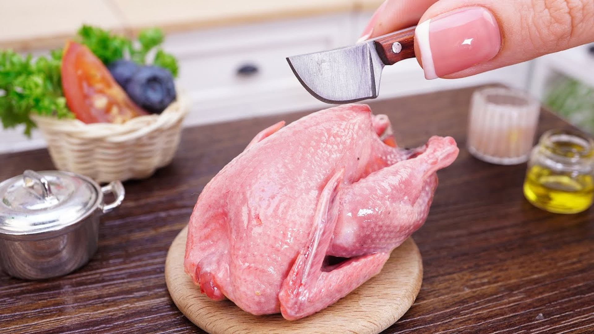 Best of Miniature Roasted Garlic Herb Turkey | Yummy Tiny Chicken ...