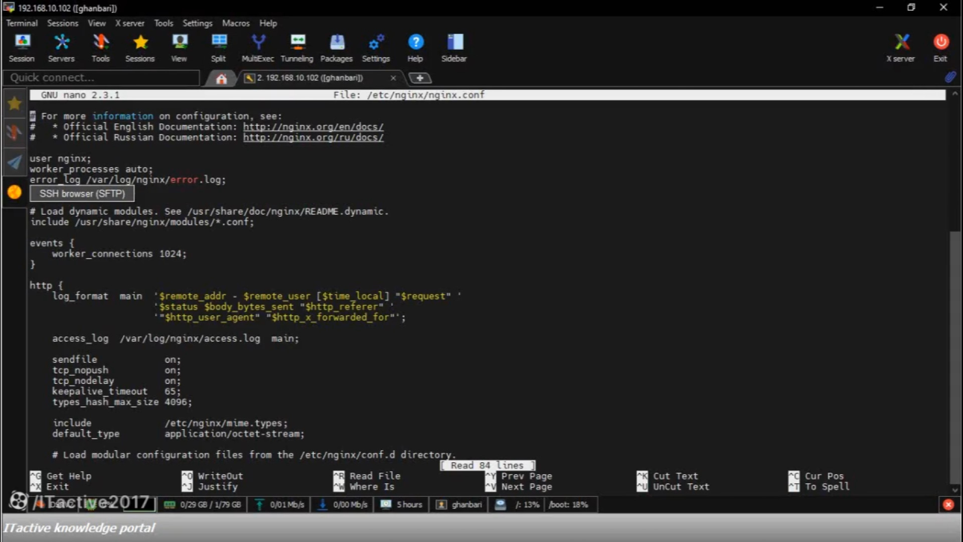 ویدئوی پانزدهم از سری آموزش NGINX با موضوع NGINX_configuration_Events_and_HTTP