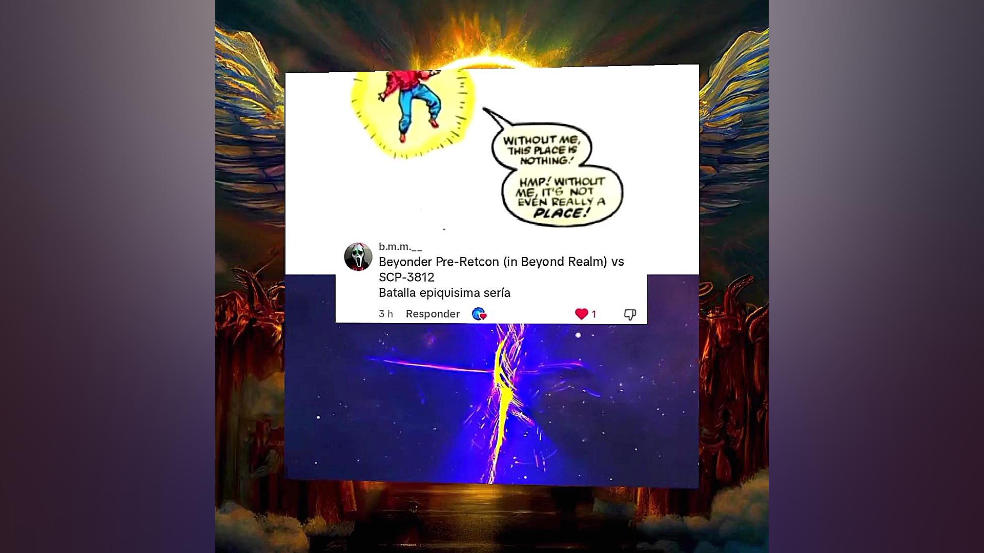 بیاندر رالم علیه اس سی پی ۳۸۱۲(beyonder realm vs scp 3812)