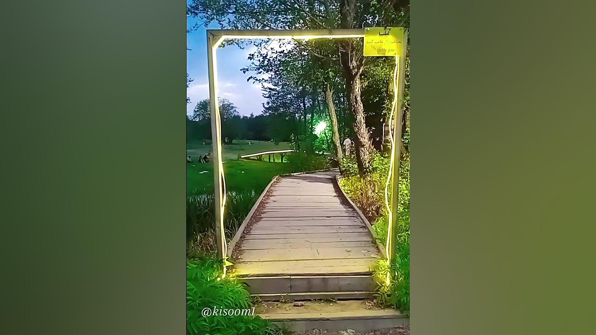 نمایی خاص بعد از ترمیم پل چوبی کیسم