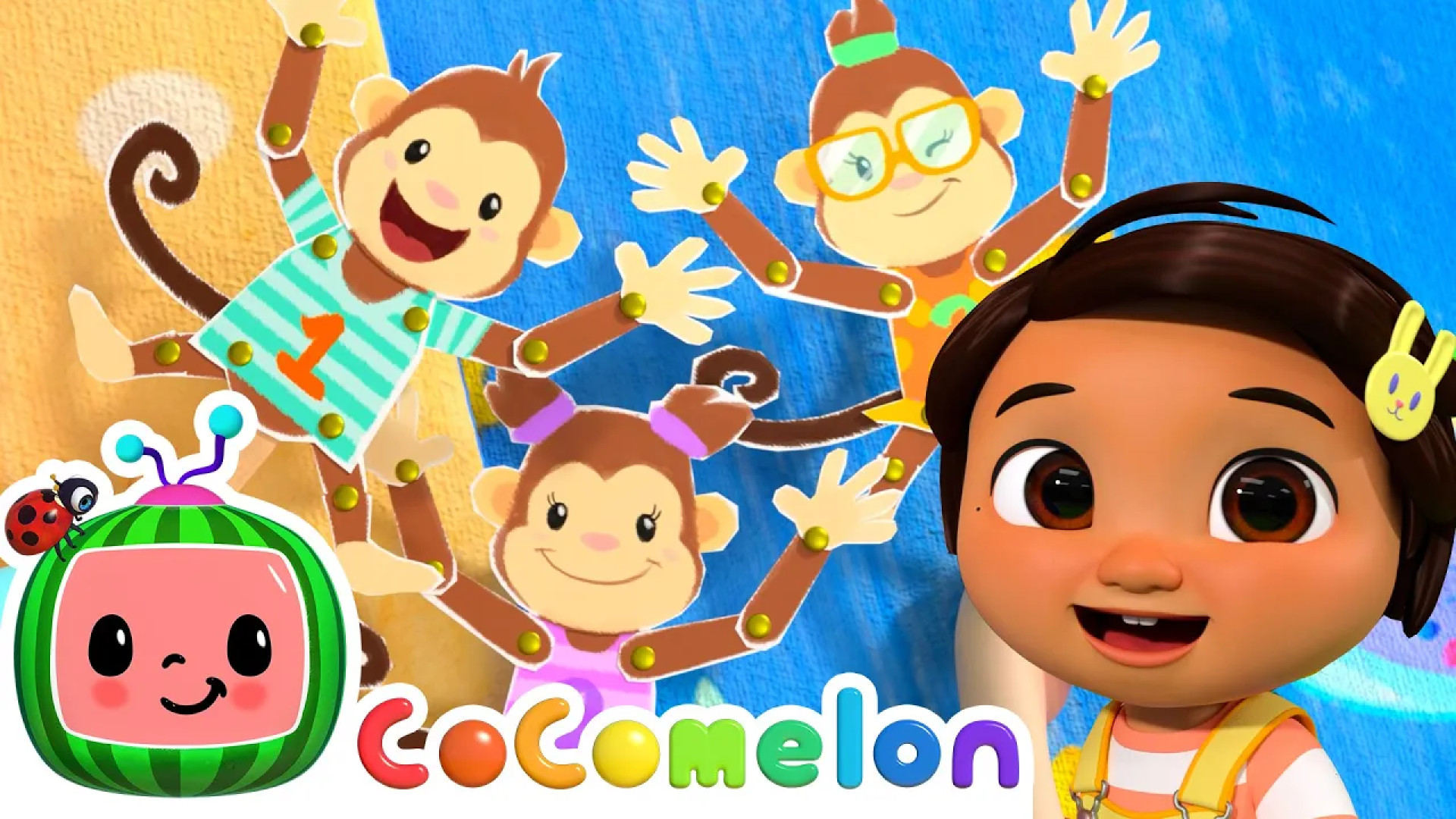 Five Little Monkeys Jumping on the Bed | CoComelon Nursery Rhymes Kids ...