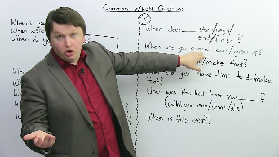 Common "WHEN" Questions in English