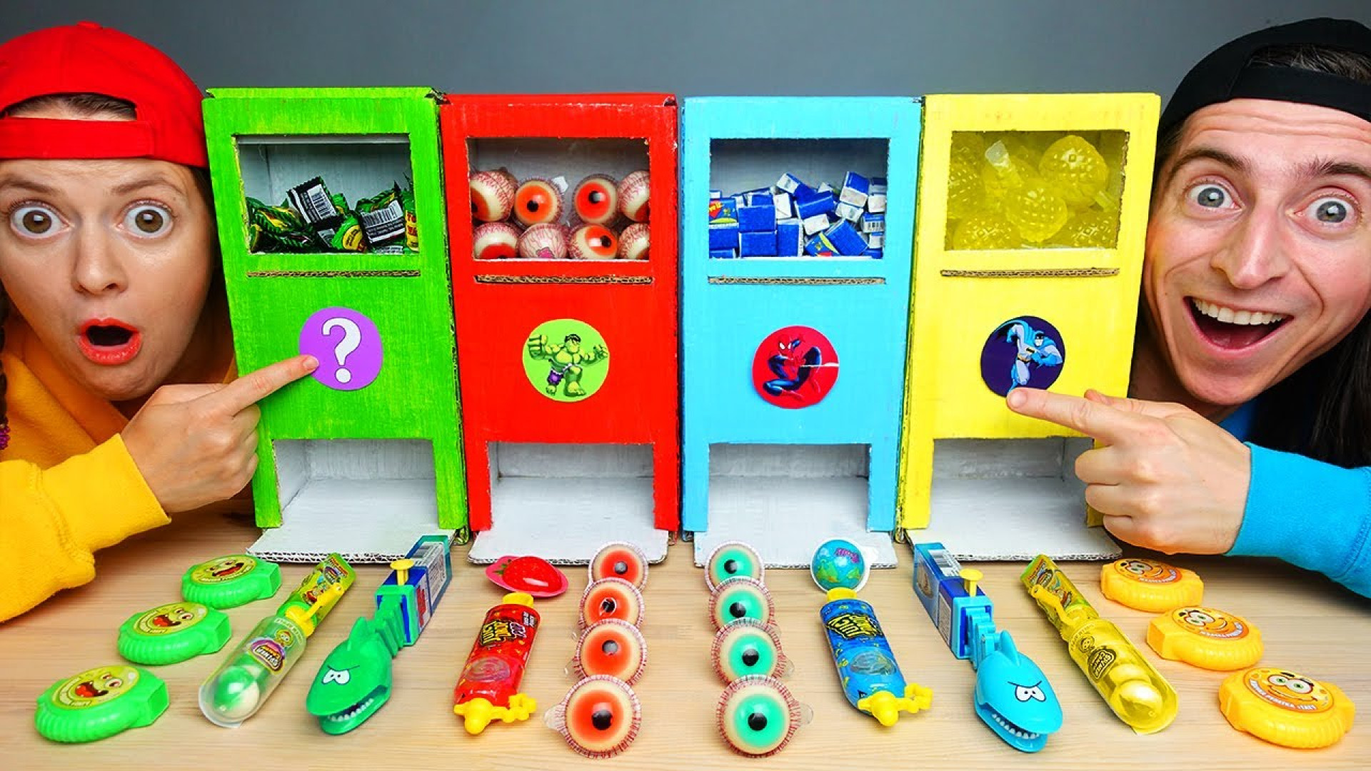 ASMR MUKBANG Color food challenge 챌린지 먹방 Convenience Store MUKACHU