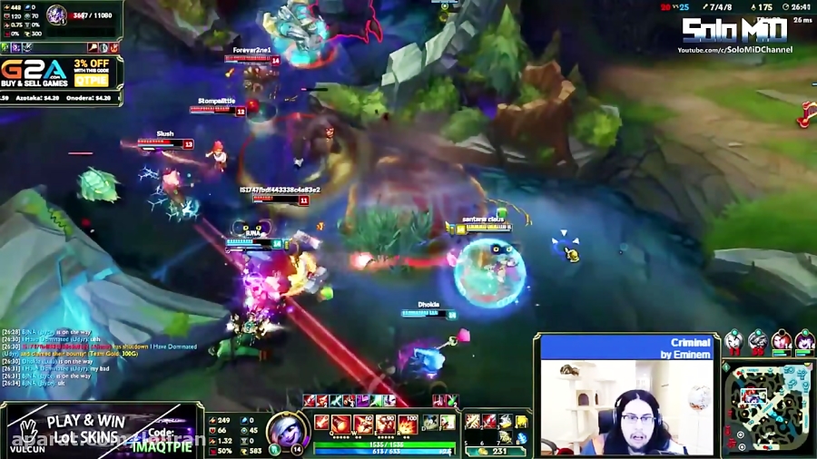 LoL Epic Moments #18 - Imaqtpie Tristana Pentakill Baron steal | League ...