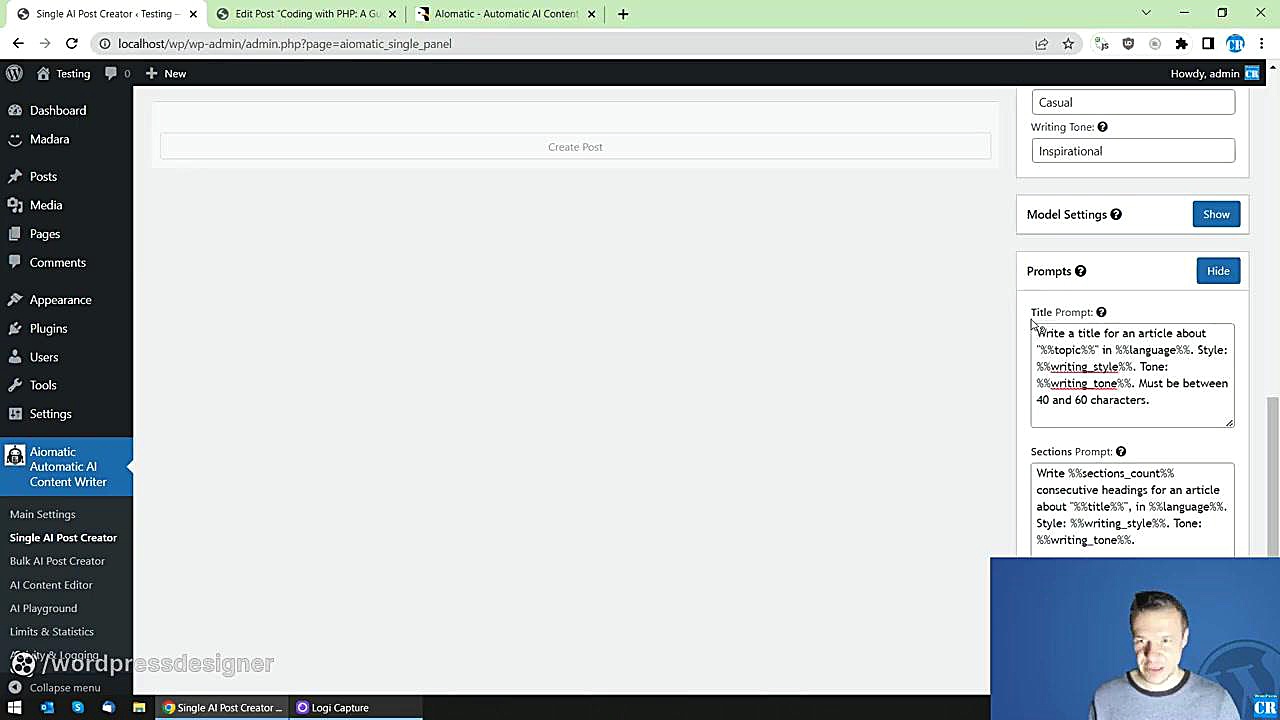 Aiomatic Update: "Single AI Post Creator" Feature Added!