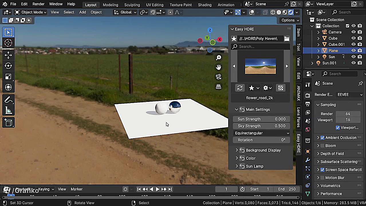 پلاگین بلندر Easy HDRI