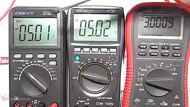 مقایسه مولتی متر دیجیتال ویکتور (Victor Vc97) و (Vichy vc97)