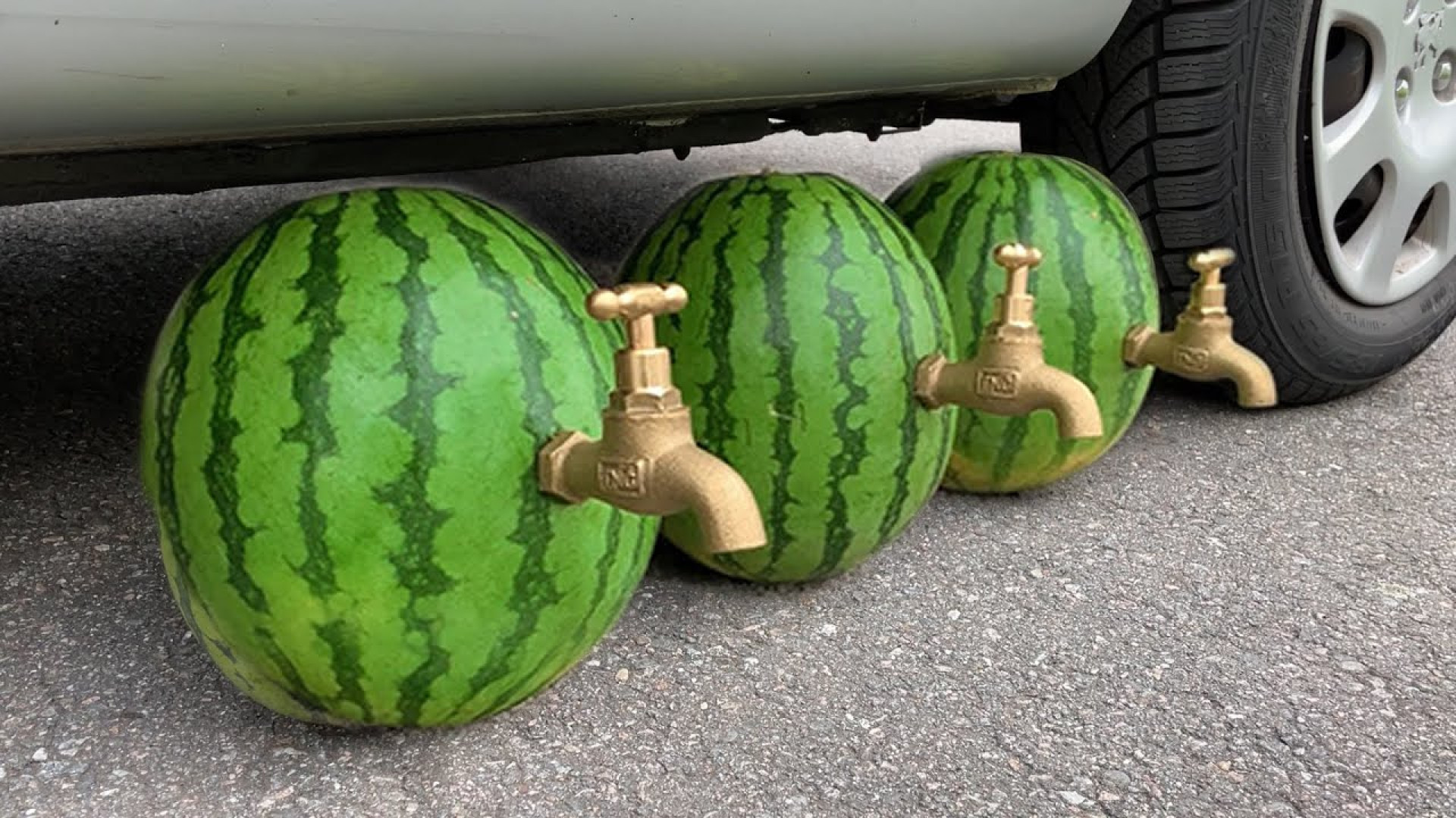 Crushing Crunchy Soft Things by Car! EXPERIMENT Car vs WaterMelon Juice, Co
