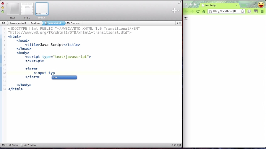 ۲۲- نوشتن Event Handler در جاوااسکریپت (JavaScript)