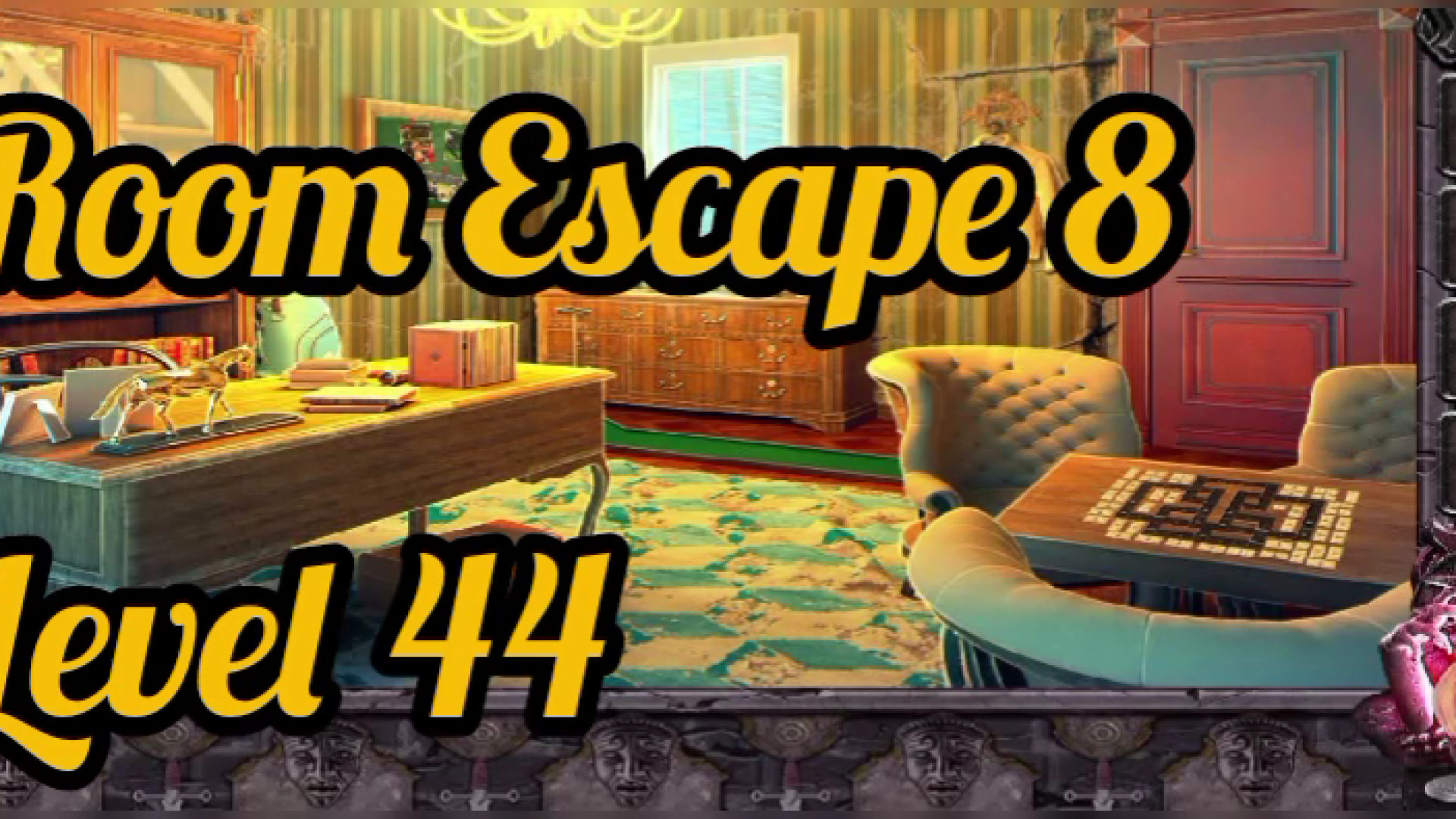 حل مرحله ۴4 بازی can you escape the 50 room 8 level 44 walkthrough