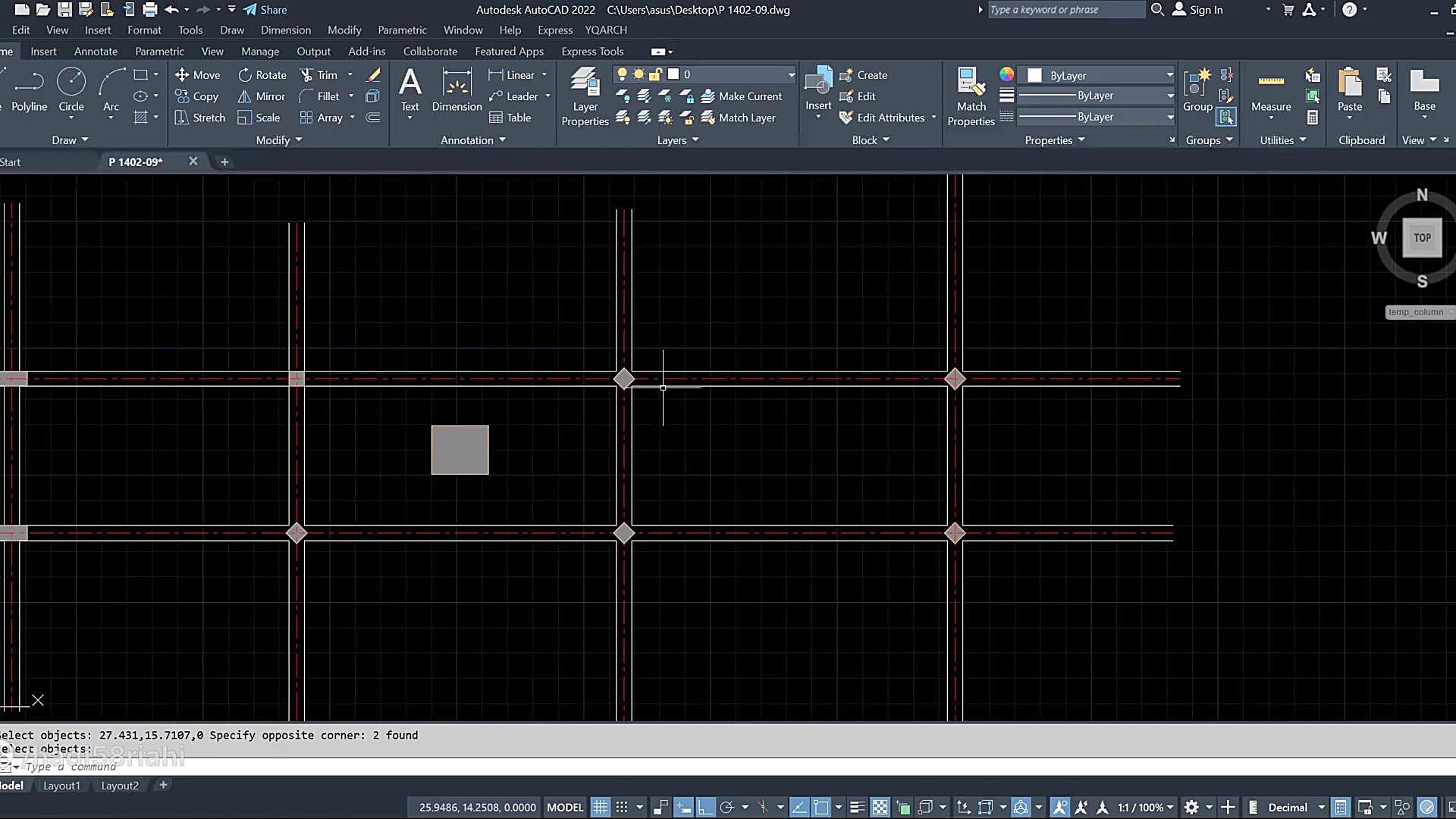 ترسیم دیوار با افزونه YQARC
