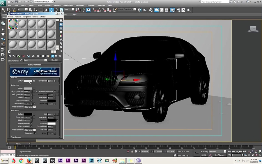Vray Tutorial White Car Paint