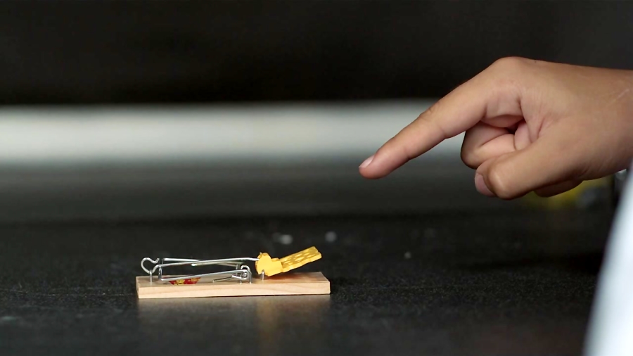 Mouse Trap Finger Challenge - The Slow Mo Guys