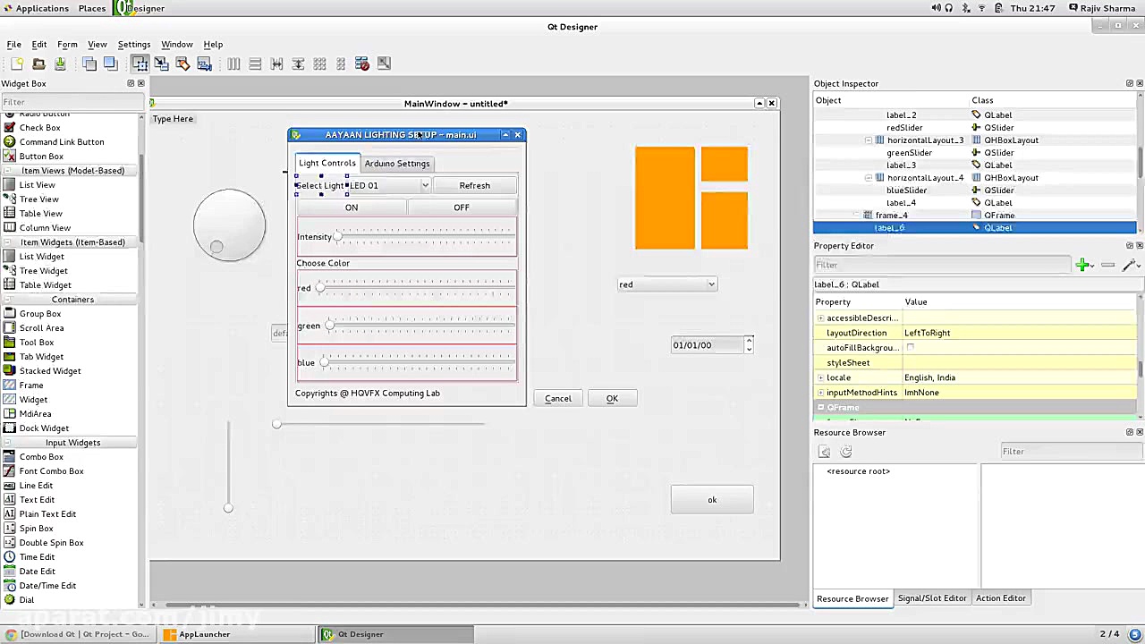Qt Designer - create application GUI (Graphical User Interface) - part 01