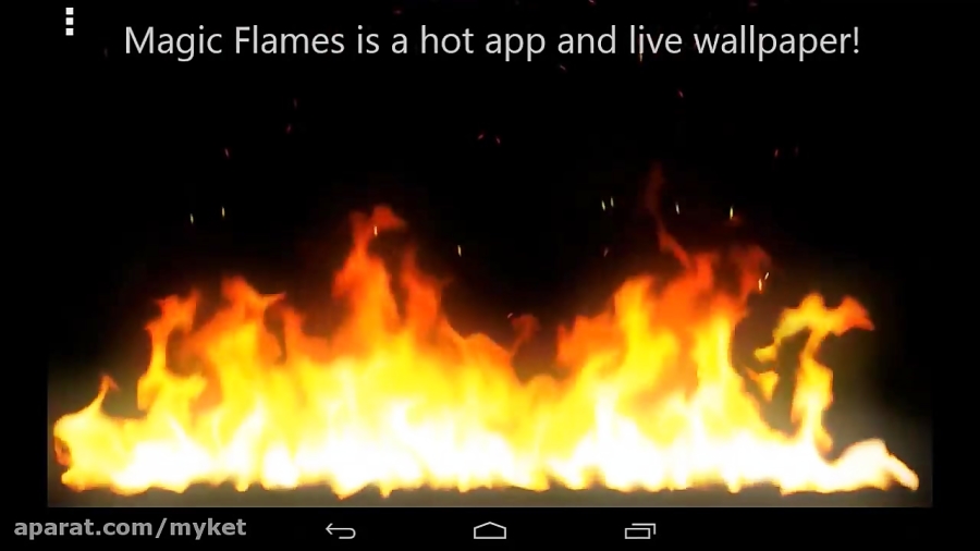 Magic Flames - fire simulation app for Android