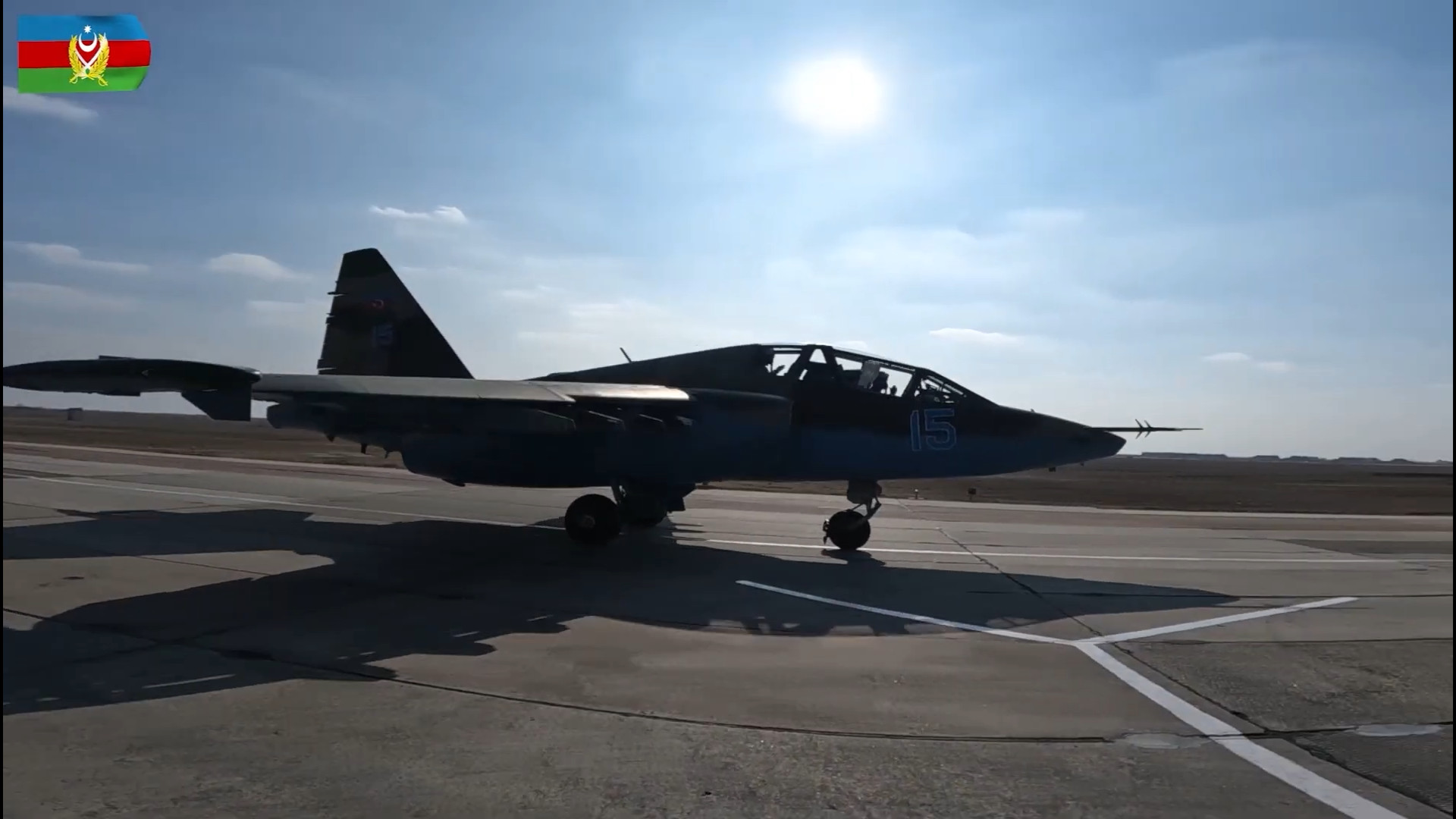 تمرینات خلبانان جنگنده سوخو-25 نیروی هوایی ارتش جمهوری باکو