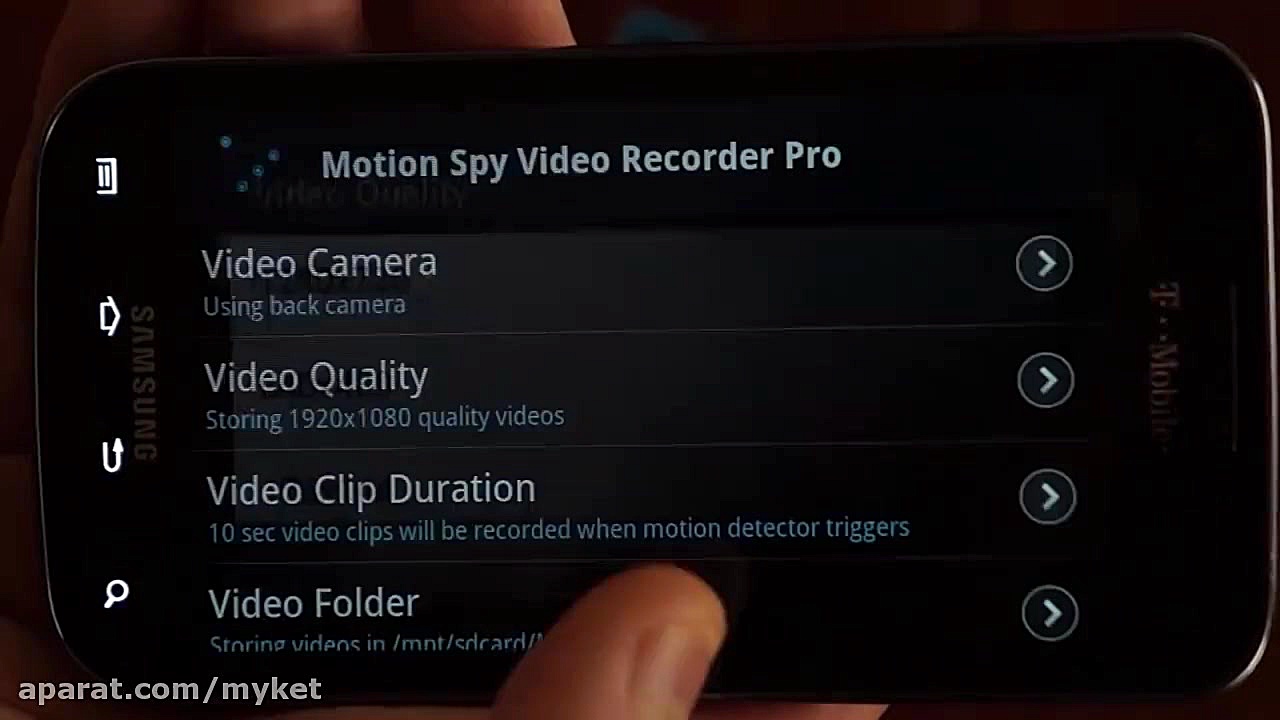 Motion Detector Video Recorder Android App by Zero Nois