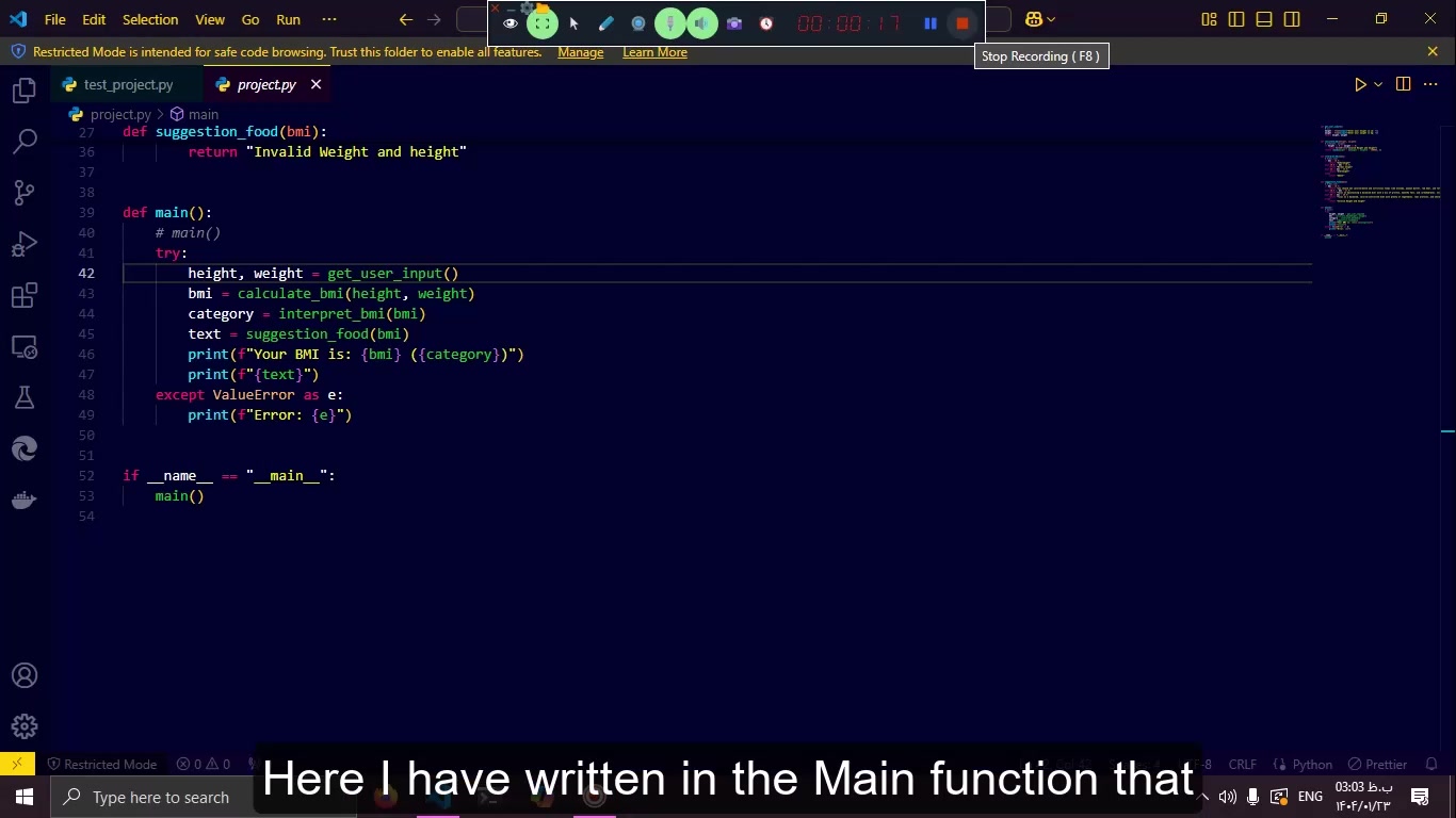 توضیح پروژه cs50p