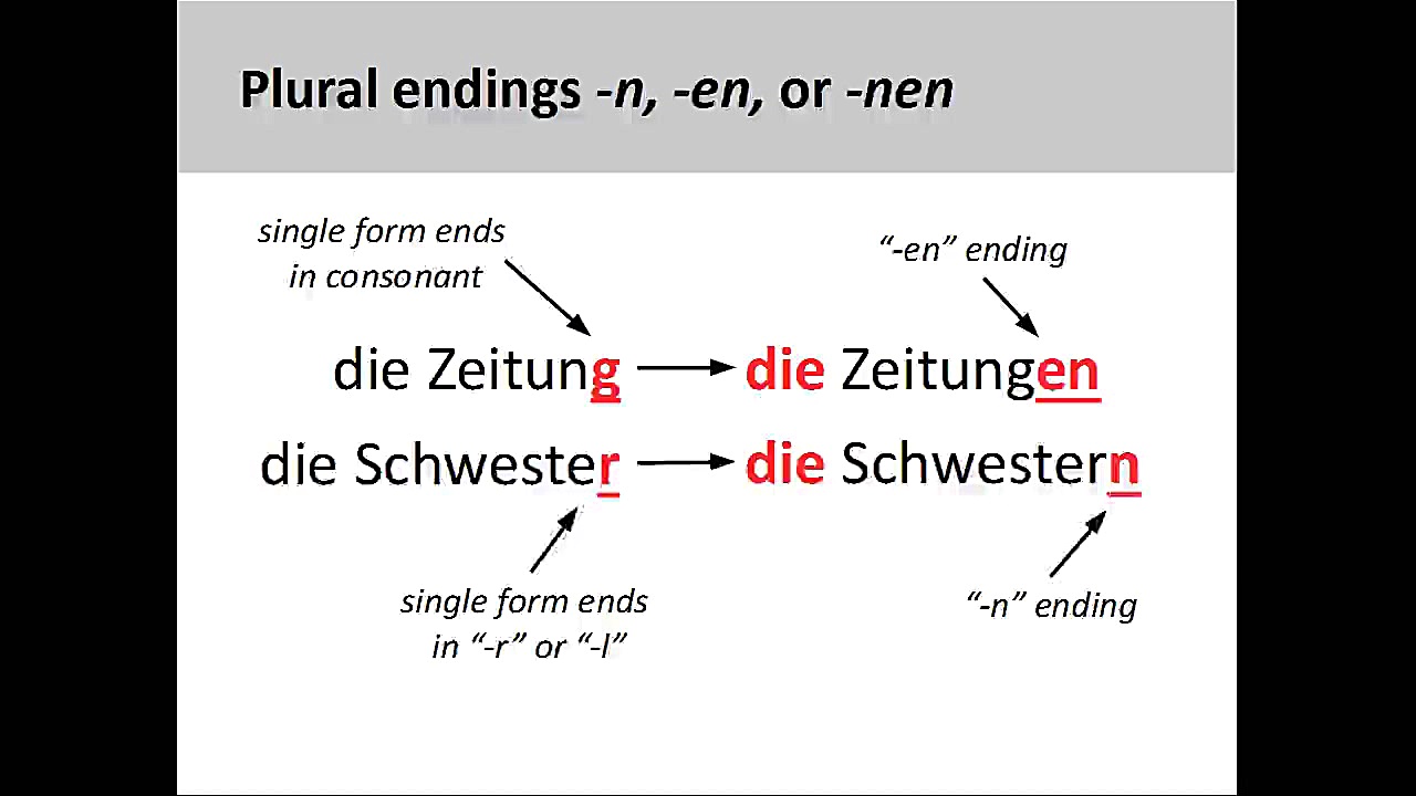 Plural nouns (5-Minute German Grammar)