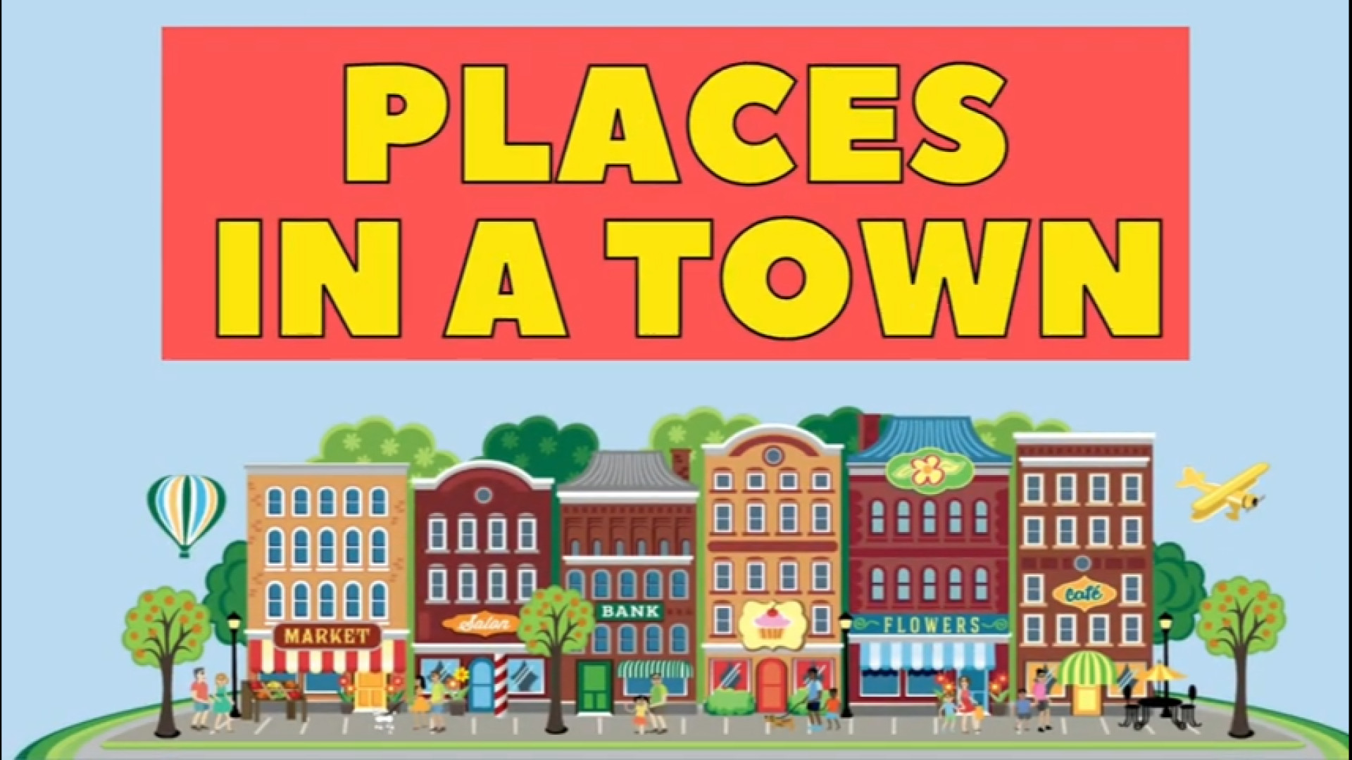 Places in a Town Vocabulary