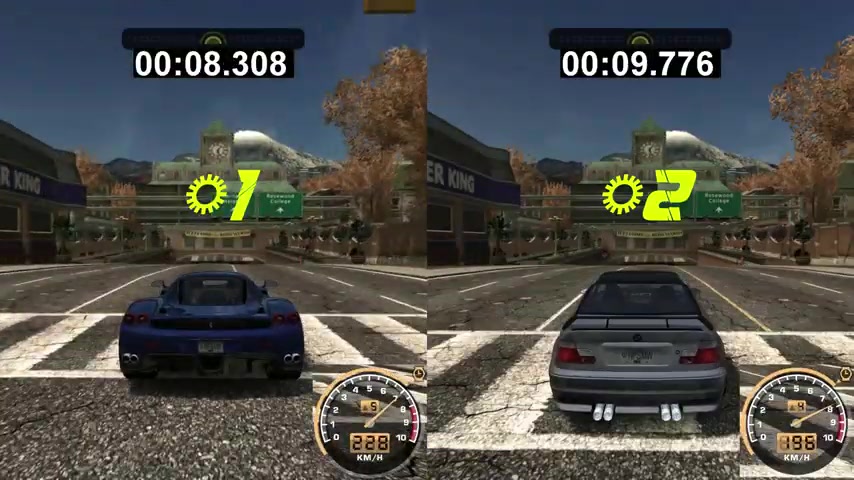 Ferrari Enzo vs BMW M3 GTR Street - NFS MW Redux V3 - WHICH IS FASTEST