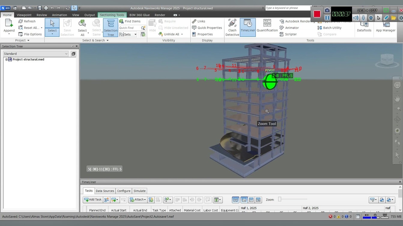 Structural 4D animation