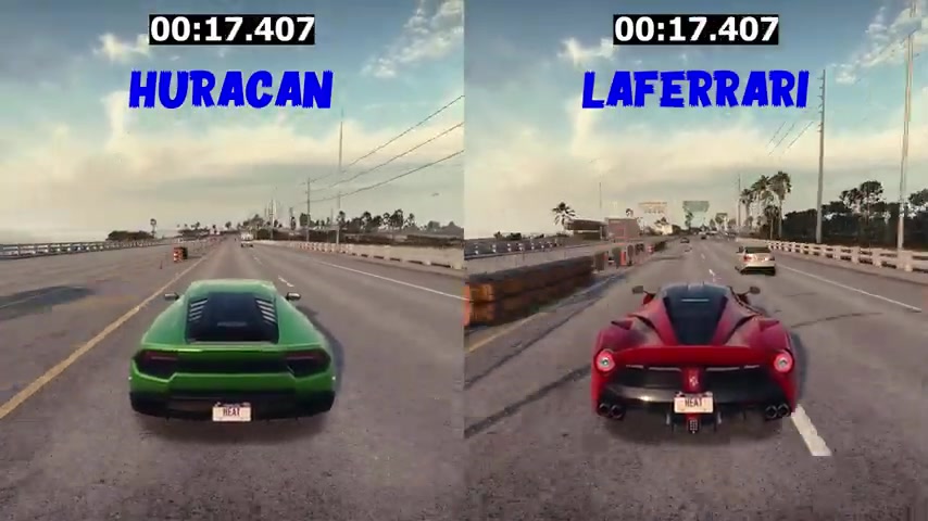 NFS Heat- Lamborghini Huracan vs Ferrari LaFerrari - Drag Race