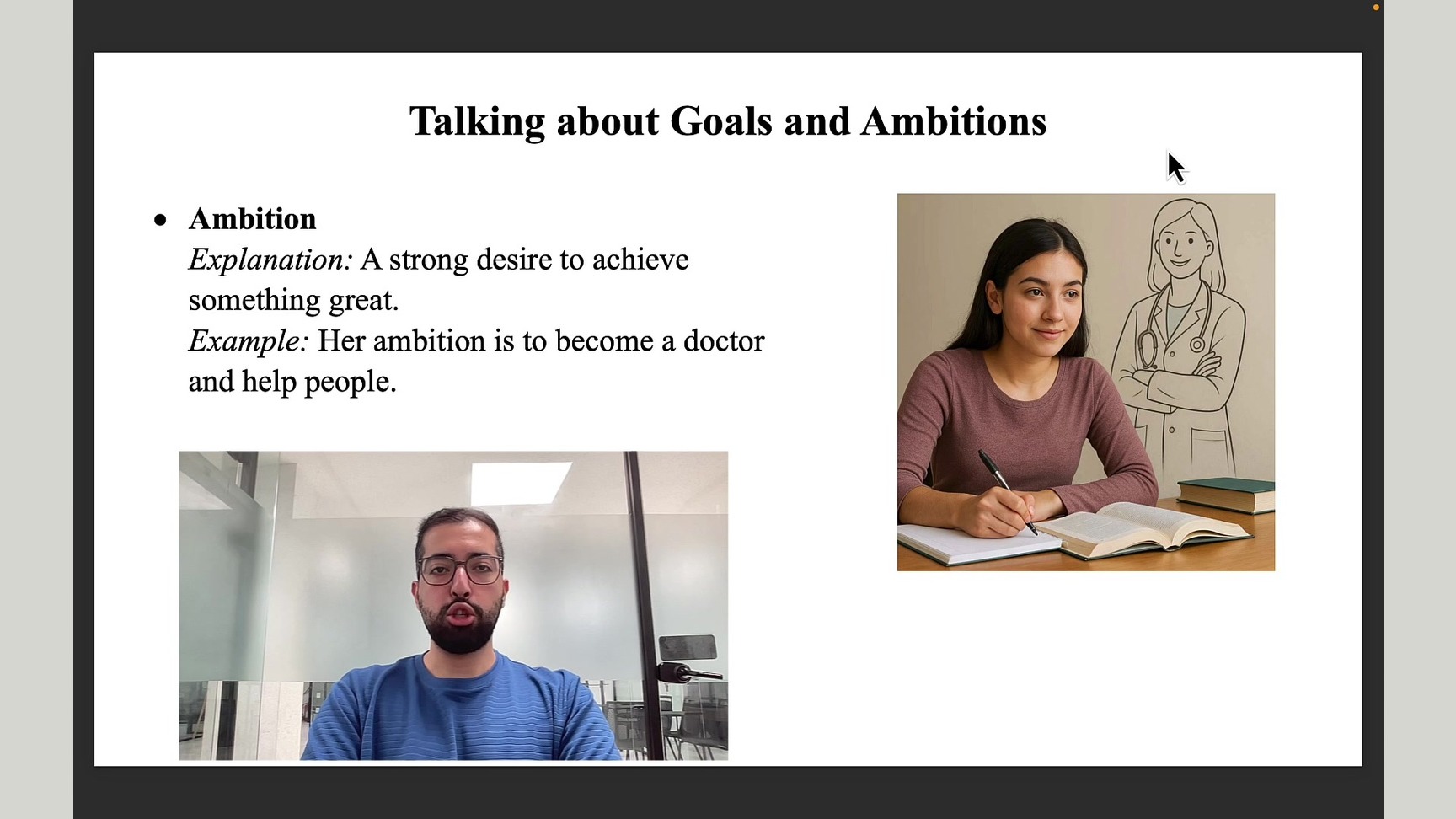 Talking about Goals