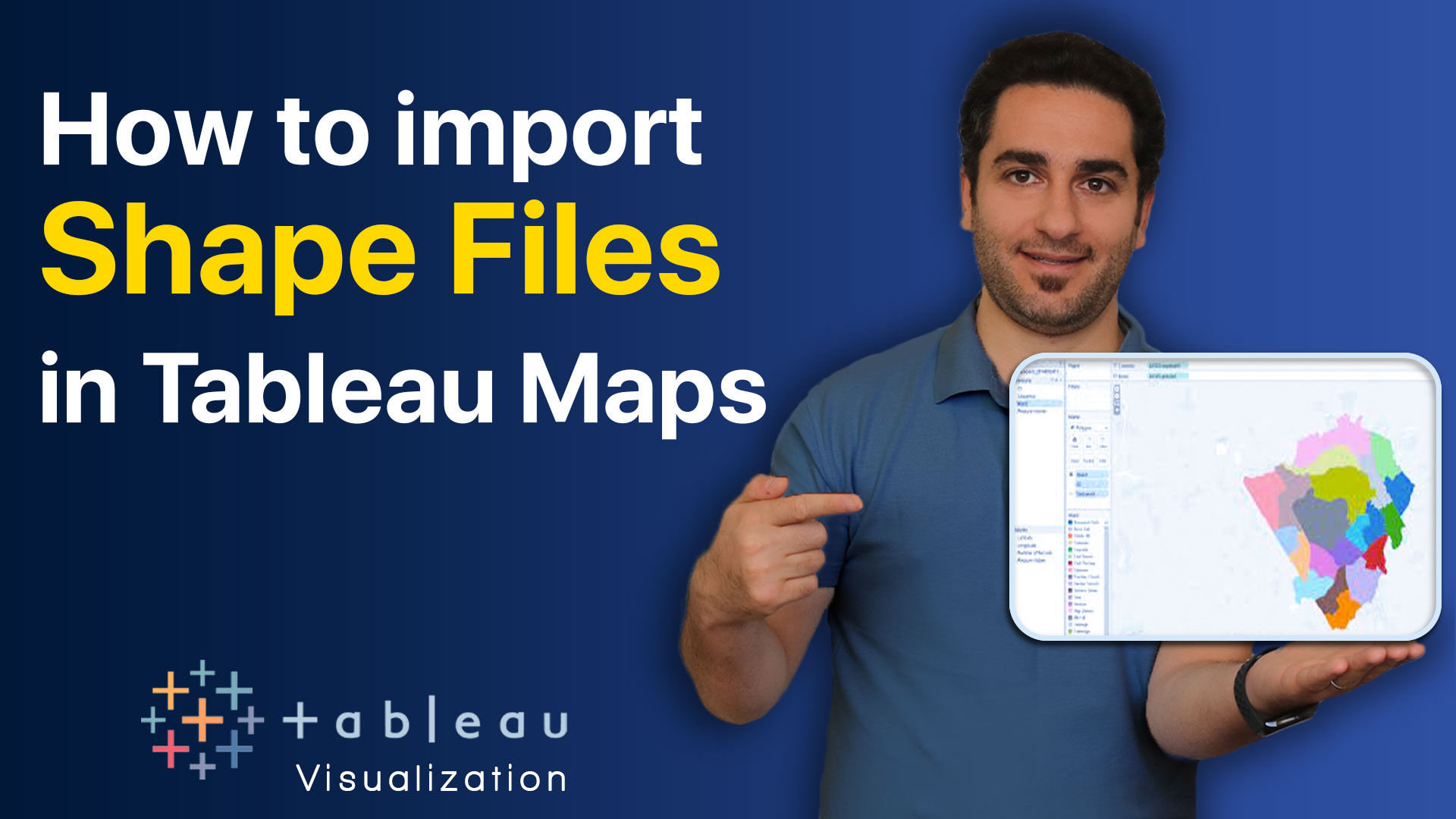 آموزش نرم افزار تبلو Tableau بخش 53 - Shape Files در تبلو