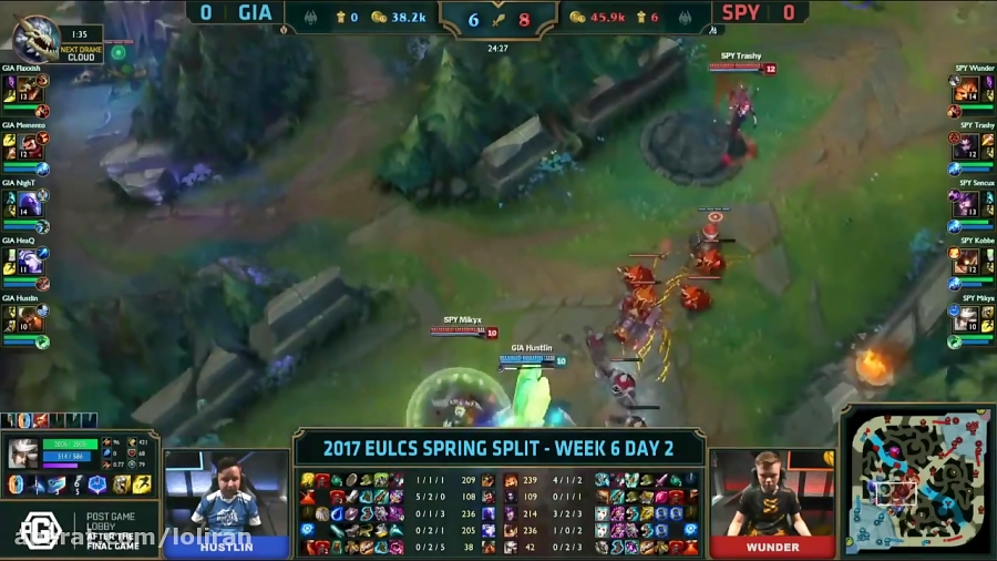 SPY vs GIA Highlights - EU LCS Spring 2017 Week 6 Day 2 | League Of Legends