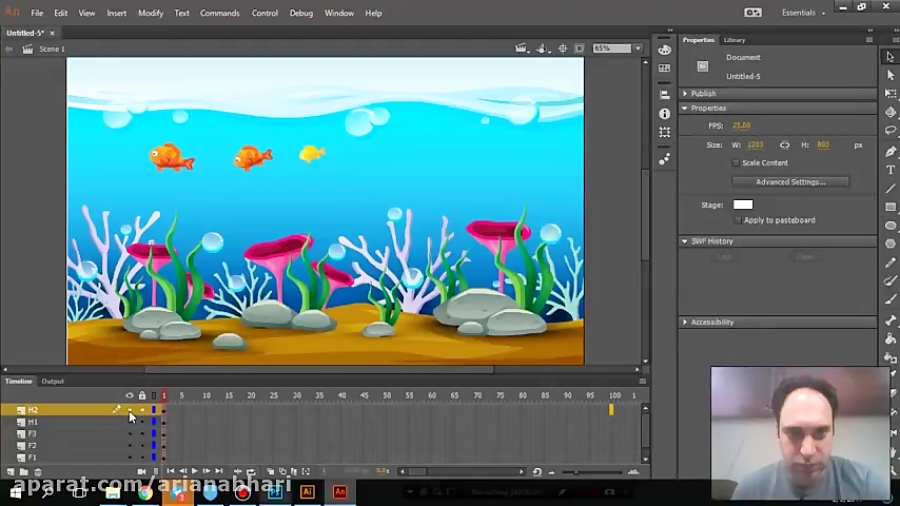8- اکسپورت MOV چیست - Adobe Animate - سعید طوفانی