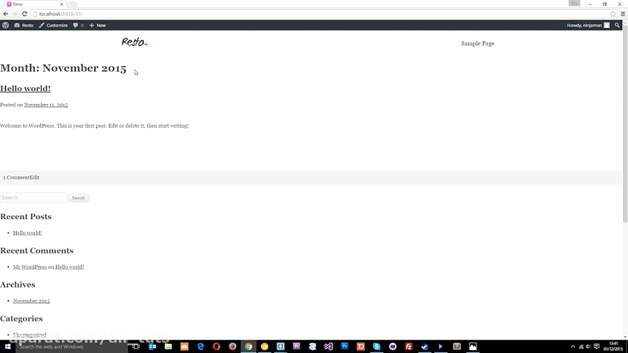 PSD to WordPress Tutorial #23 - The Archive.php Template