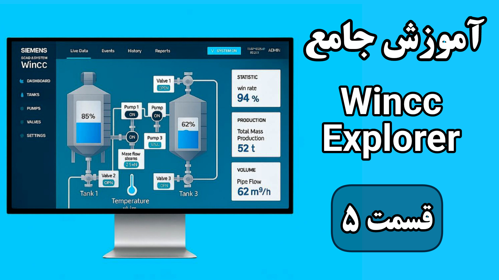 قسمت ششم آموزش Wincc Explorer: آشنایی با عملکرد (Slider,CheckBox,Option ...