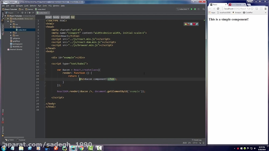 React JS Tutorials for Beginners - 4 - Rendering Multiple Components