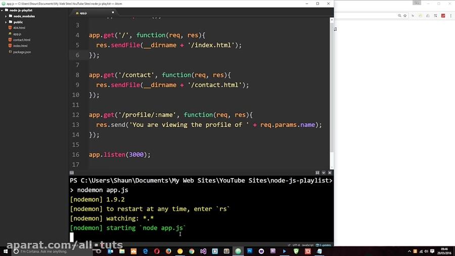 Node JS Tutorial for Beginners #25 - Template Engines