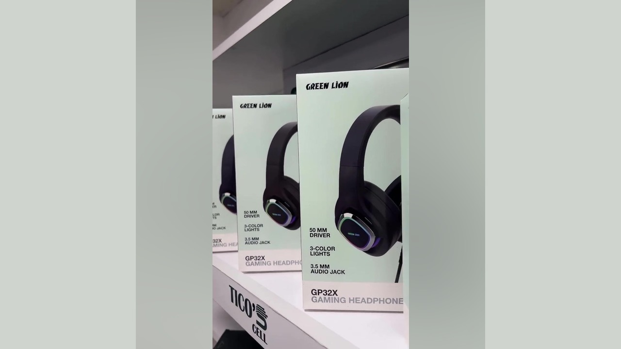هدفون گیمینگ گرین لاین مدل GP32X Gaming Green Lion GP32X Gaming Headphone